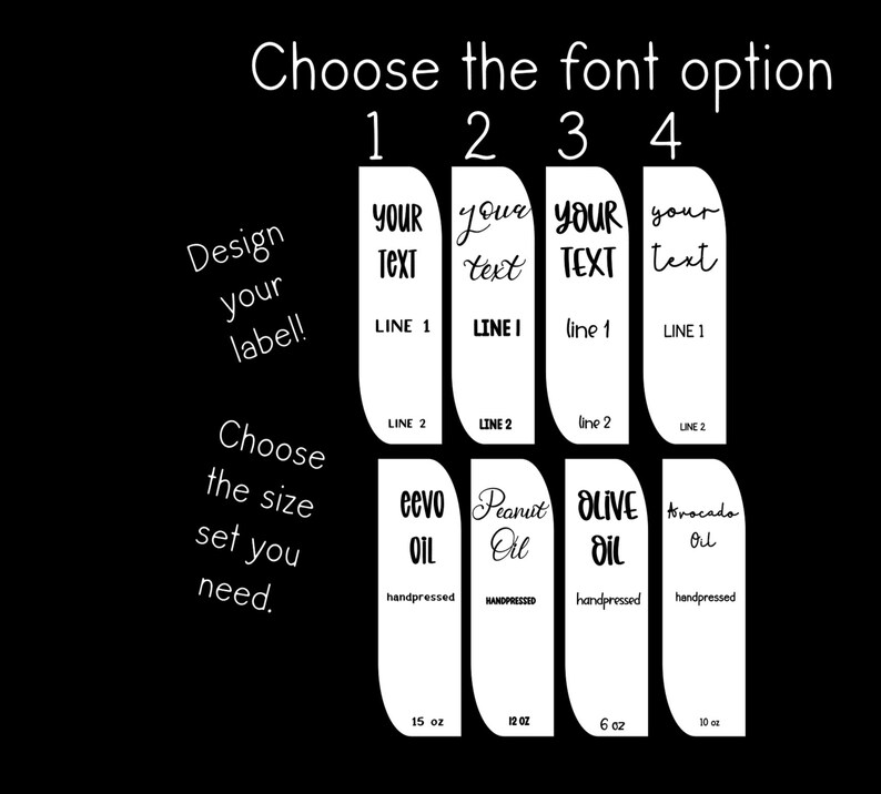 Cooking Oil Sticker Labels for Containers and Bottles Olive - Etsy