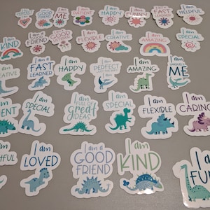 2.5 Inch Affirmation Stickers for Laptops, Water Bottles, & Mirrors ...
