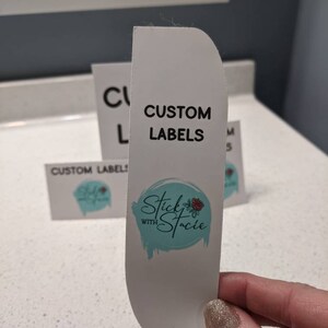 Design Your Own Sticker Labels Set, Custom Shapes, Sizes, and Wording Labels, Custom Home Labels ...