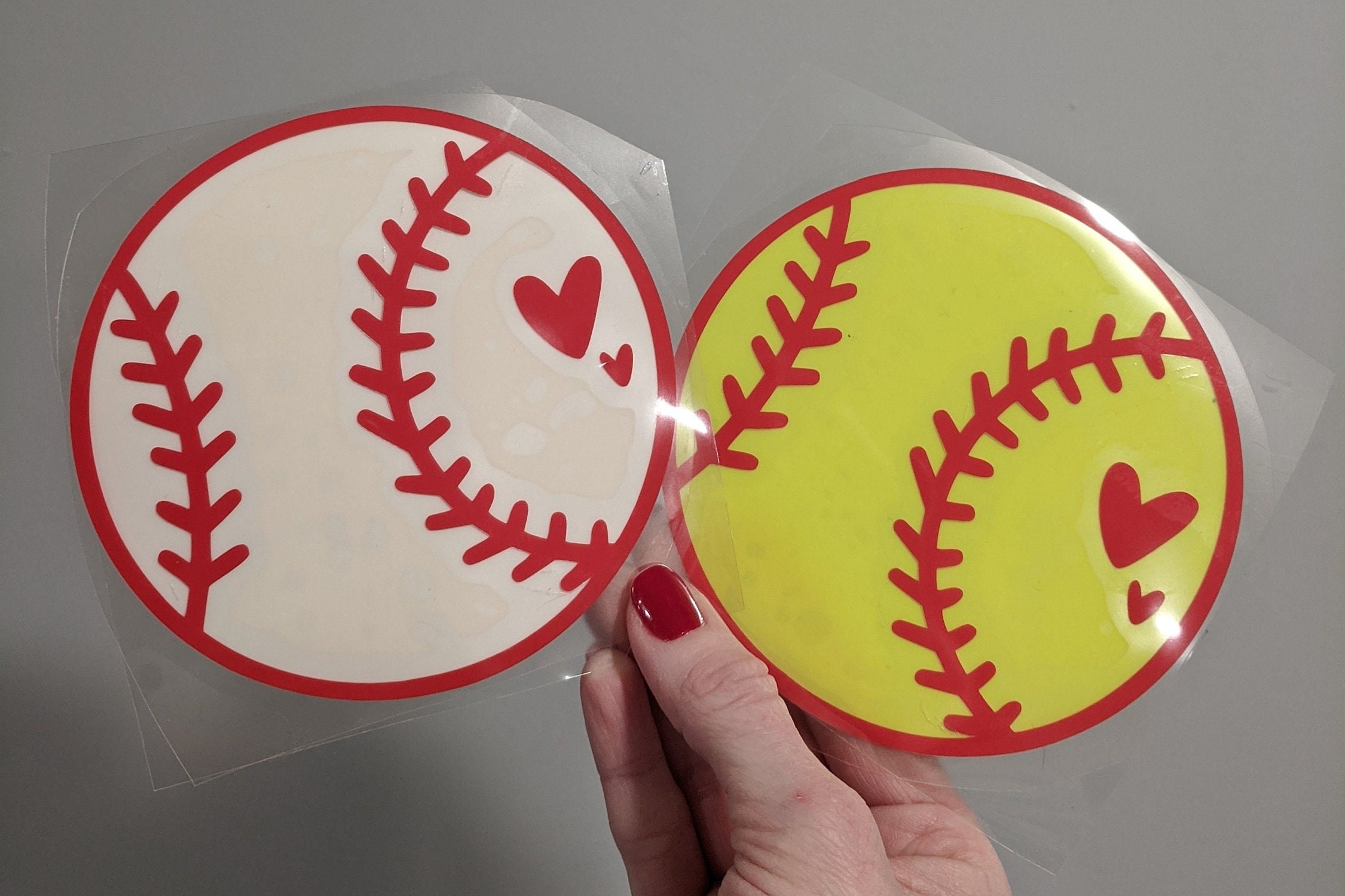 Softball Iron-on, Baseball Iron On, Softball Heat Transfer Patch, Baseball Patch, Softball or ...