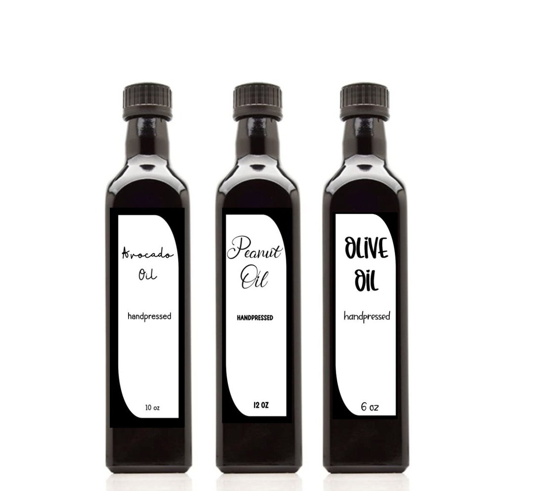 Cooking Oil Sticker Labels for Containers and Bottles, Olive Oil Bottle ...