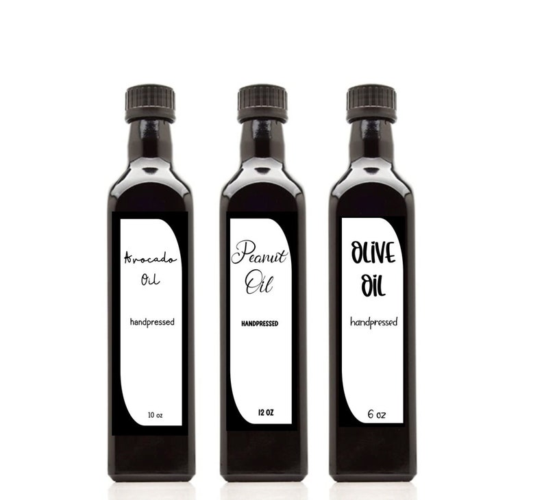 Cooking Oil Sticker Labels for Containers and Bottles, Olive Oil Bottle ...