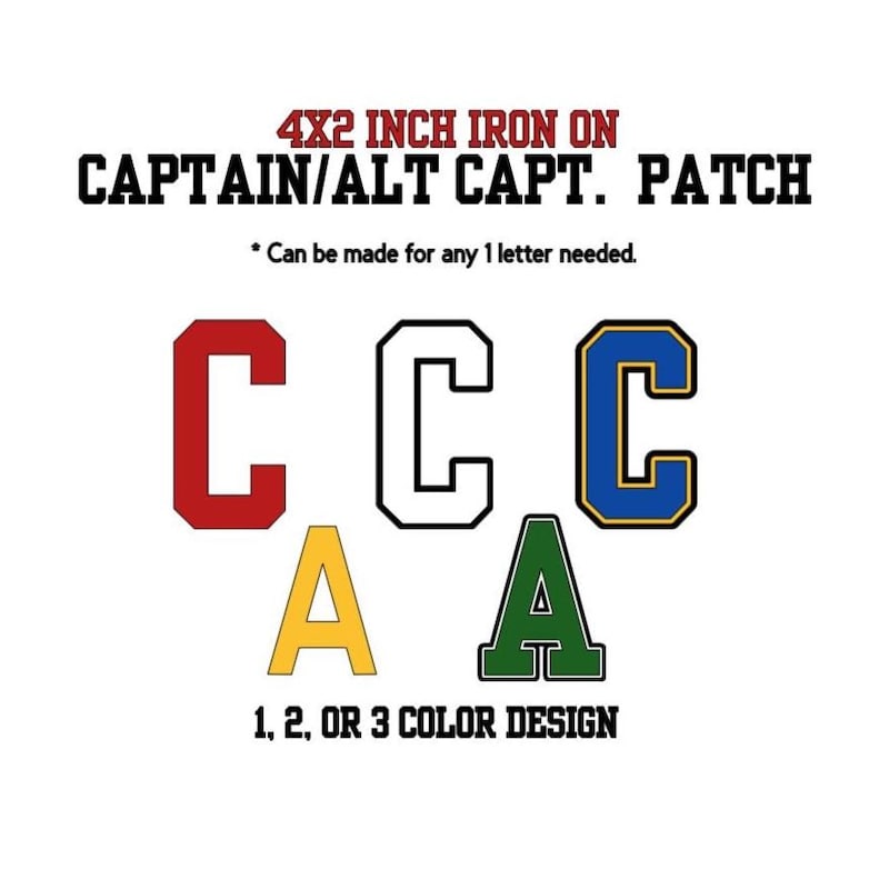 Jersey Iron on Letter - Etsy