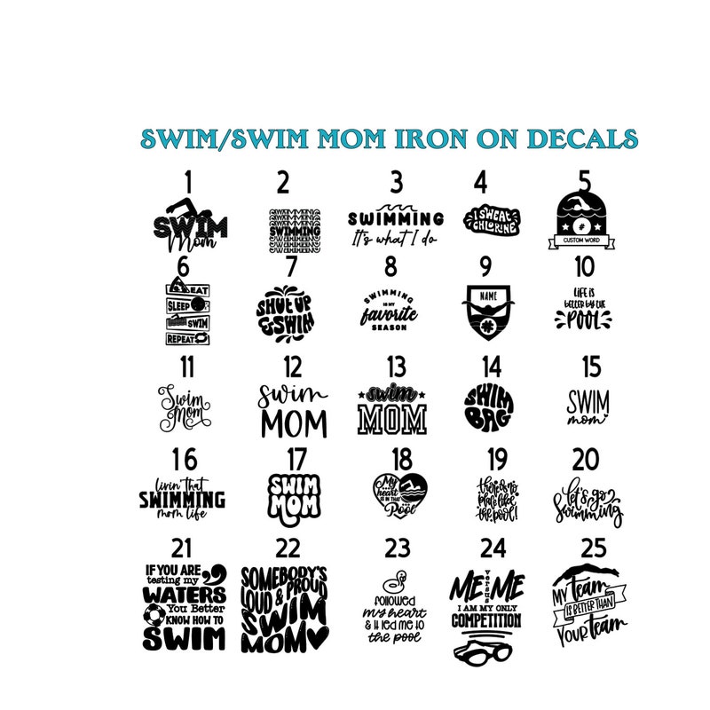 Swimmer Decal - Etsy