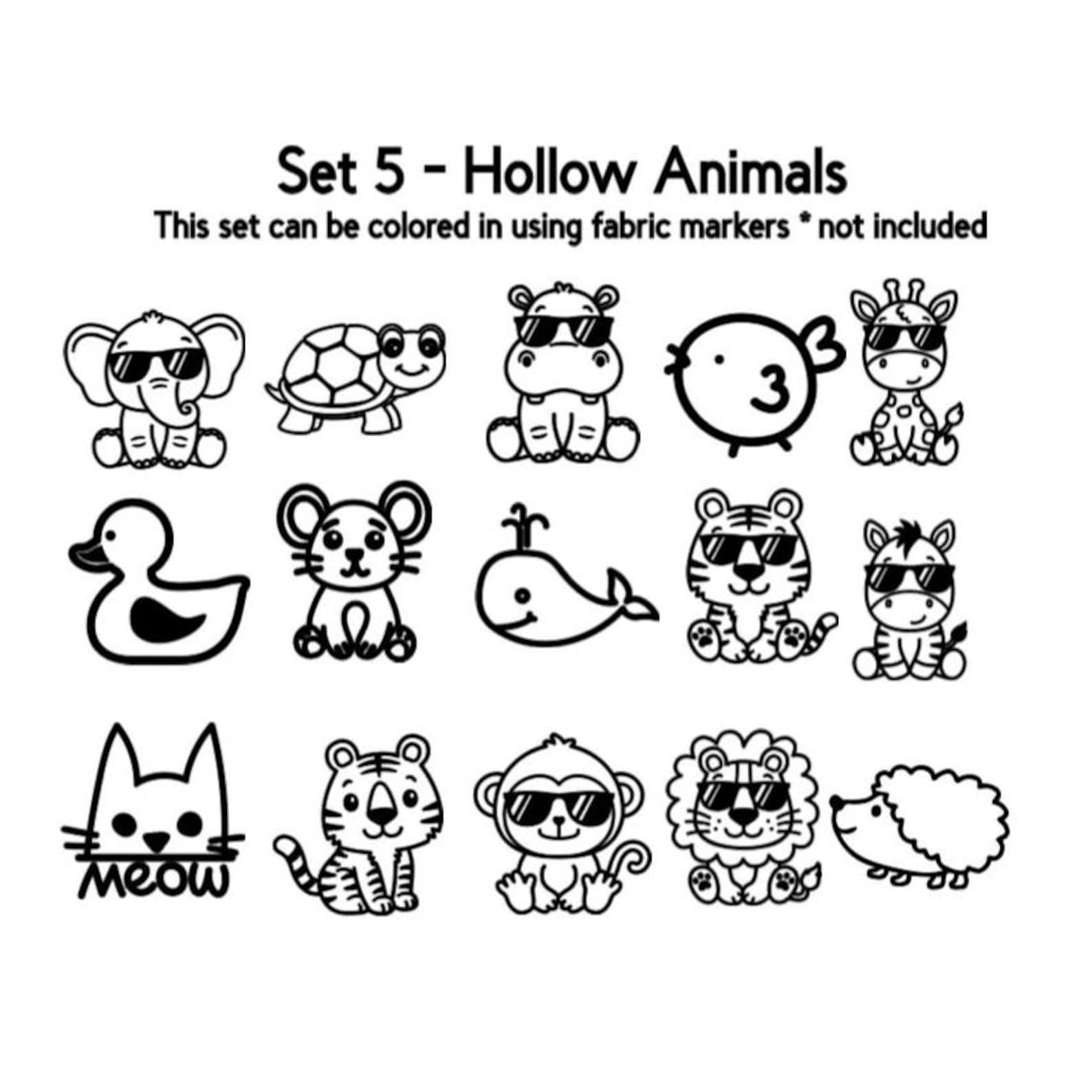 Baby Shower Onesie Decorating Station Kit – 15 Ready-to-press Transfers ...