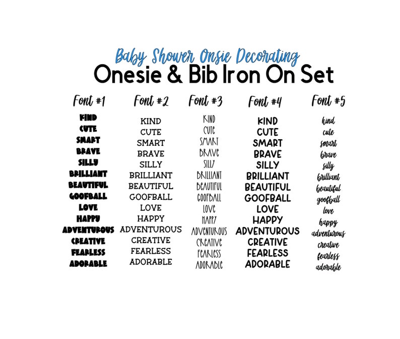 Onesie Station Word Iron-on Decals, Baby Heat Transfer Patches, Baby ...