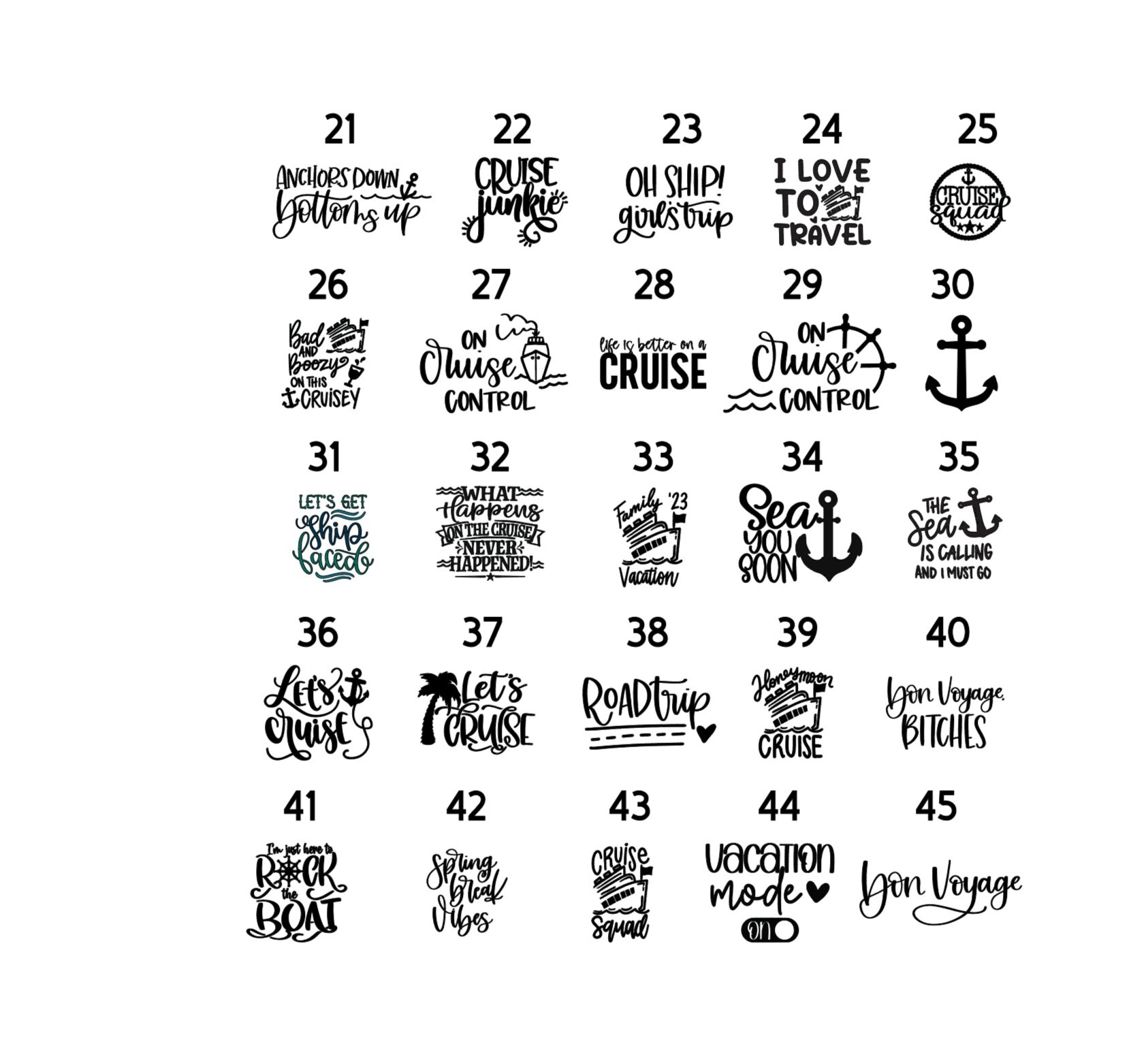 Cruise Vacation Iron-on Decals: Cruise Squad Shirt Patches - Etsy
