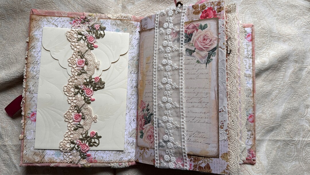 Handmade Junk Journal - Pink Theme - Etsy