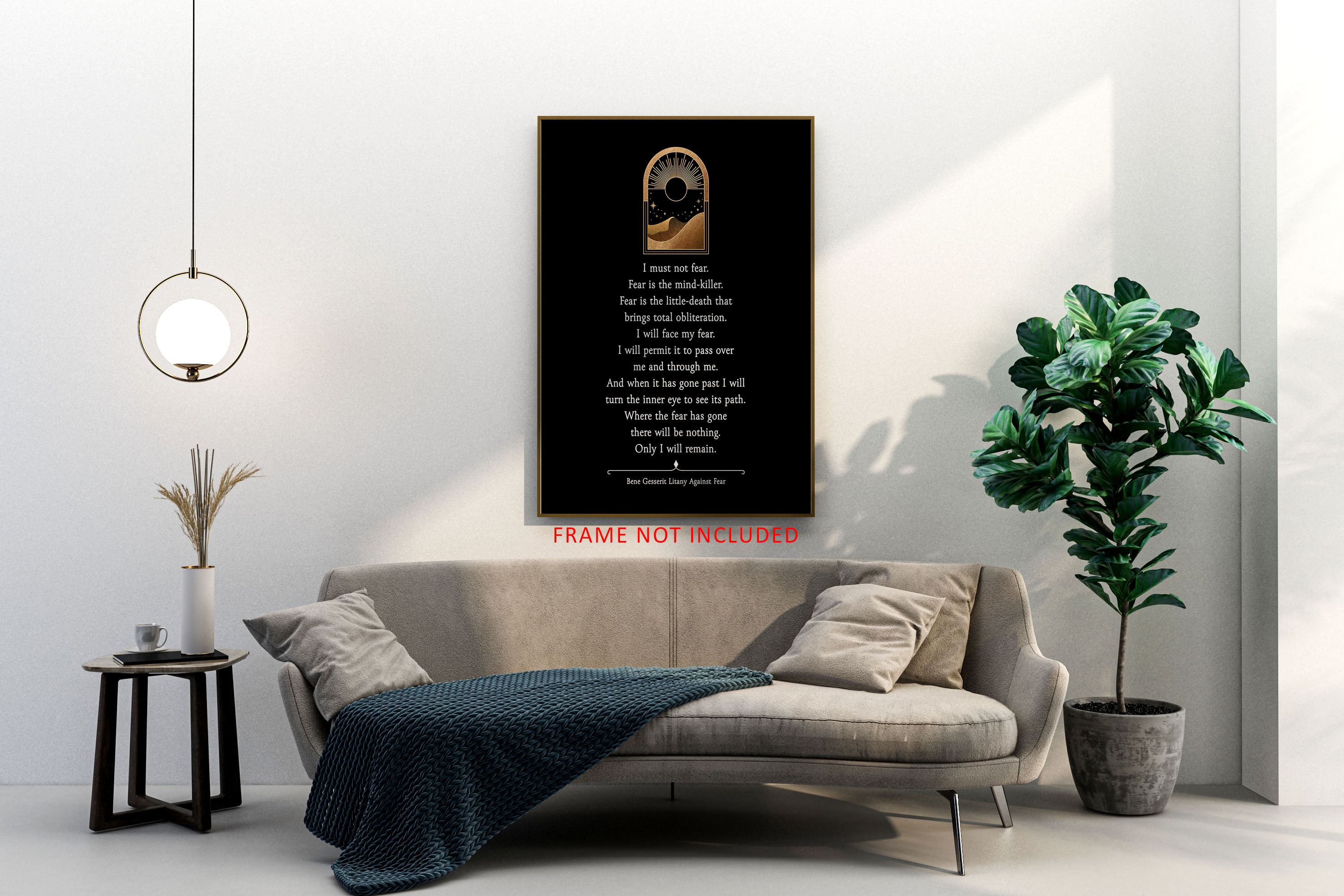 Litany Against Fear Quote - I Must Not Fear. Fear is the Mind Killer ...