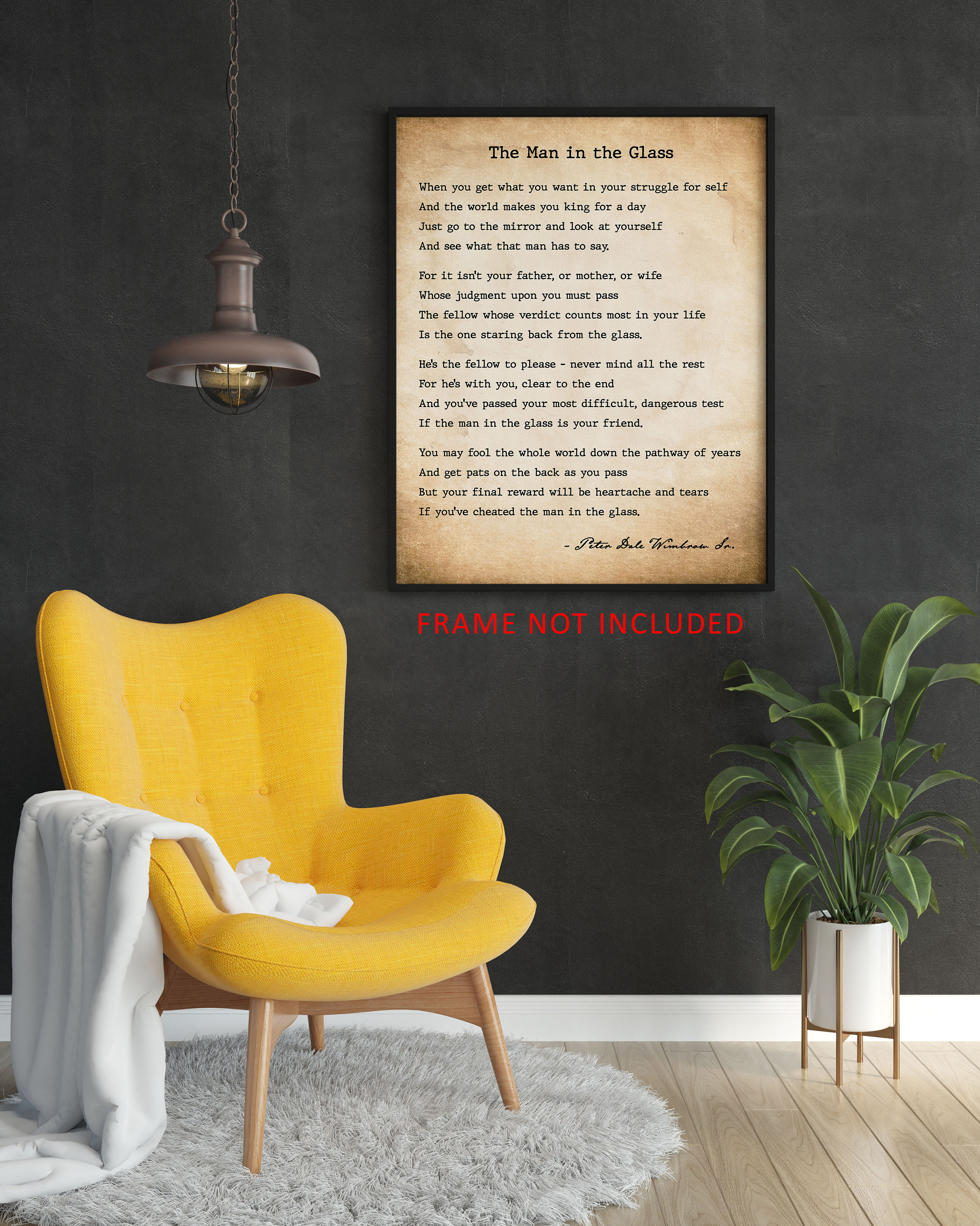 The Man in the Glass - a Self Reflecting Poem by Peter Dale Wimbrow ...