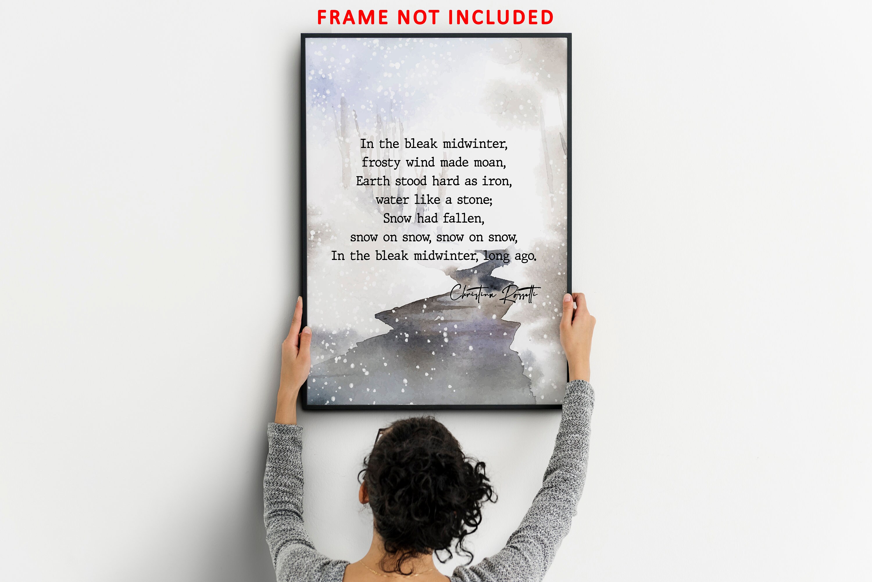 In the Bleak Midwinter - Christina Rossetti Poem - Framed & Unframed ...