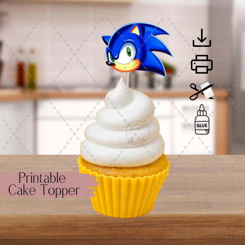 Printable Video Game Inspired Cake & Cupcake Topper-digital Download ...