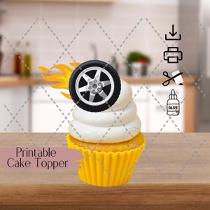 Printable Car Inspired Cake & Cupcake Topper-digital Download-print ...