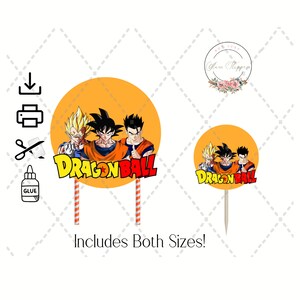 Printable Anime Inspired Cake & Cupcake Topper-digital Download-print ...