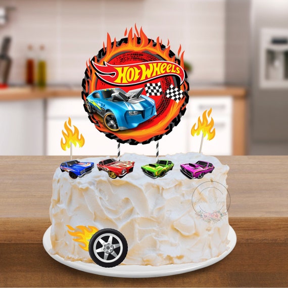 Hot Wheels Loop Cake Topper