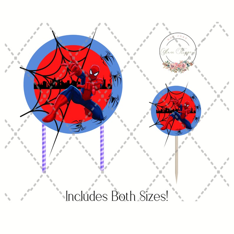 Printable Spidey Inspired Cake & Cupcake Topper-digital - Etsy