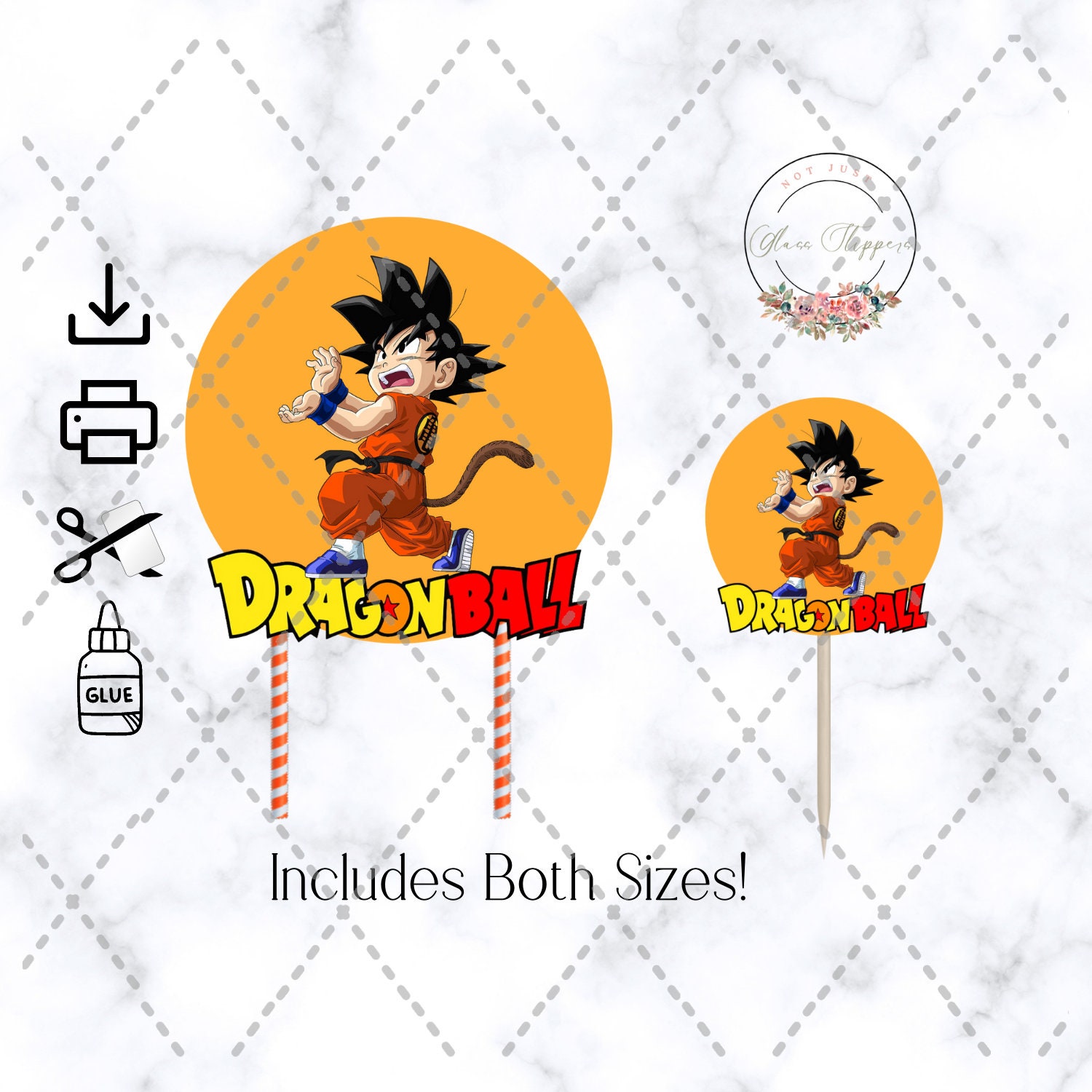 Printable Anime Inspired Cake & Cupcake Topper-digital - Etsy