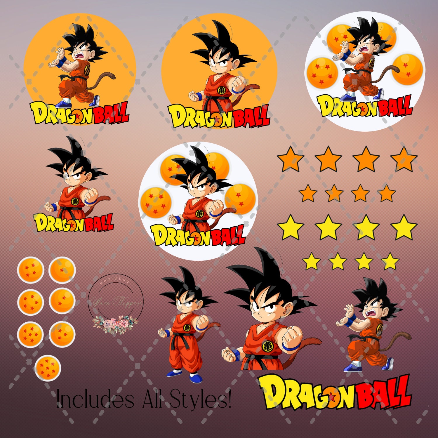 Printable Anime Inspired Cake & Cupcake Topper-digital - Etsy