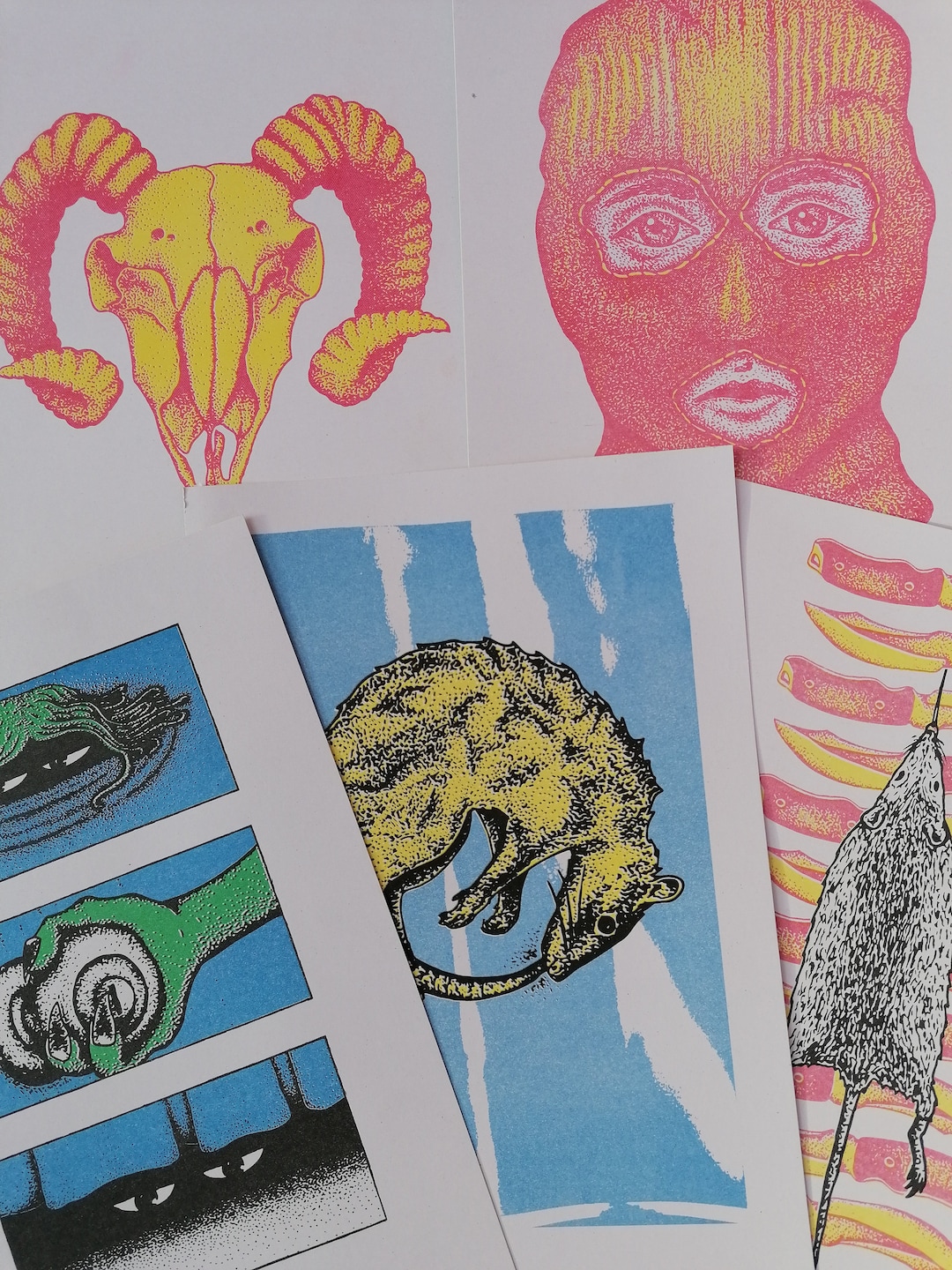 A4 Riso Print Bundle - Etsy