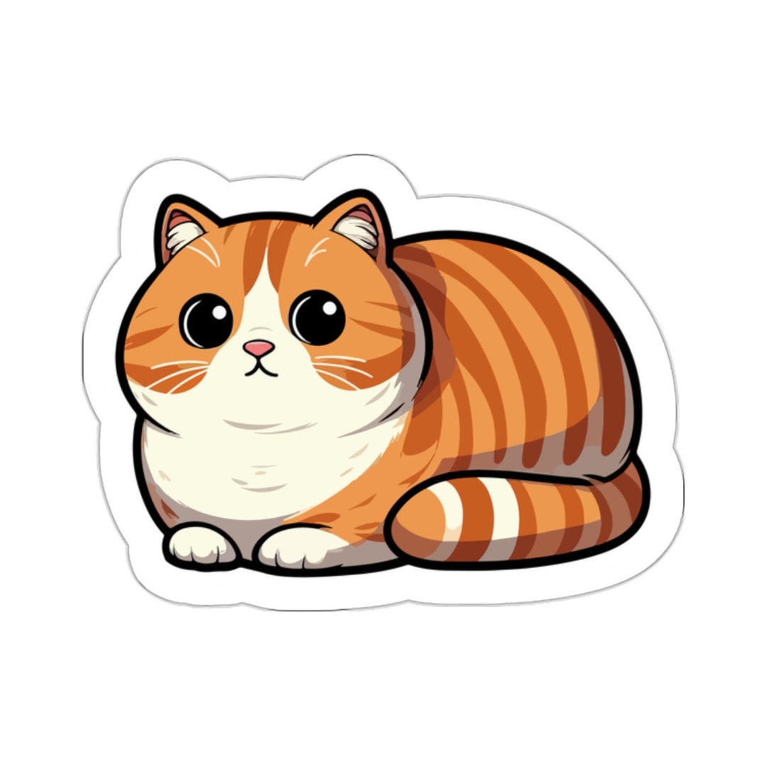 Cat Stickers, Trendy Stickers, Cute Vinyl Stickers, Bongo Cat, Cat ...