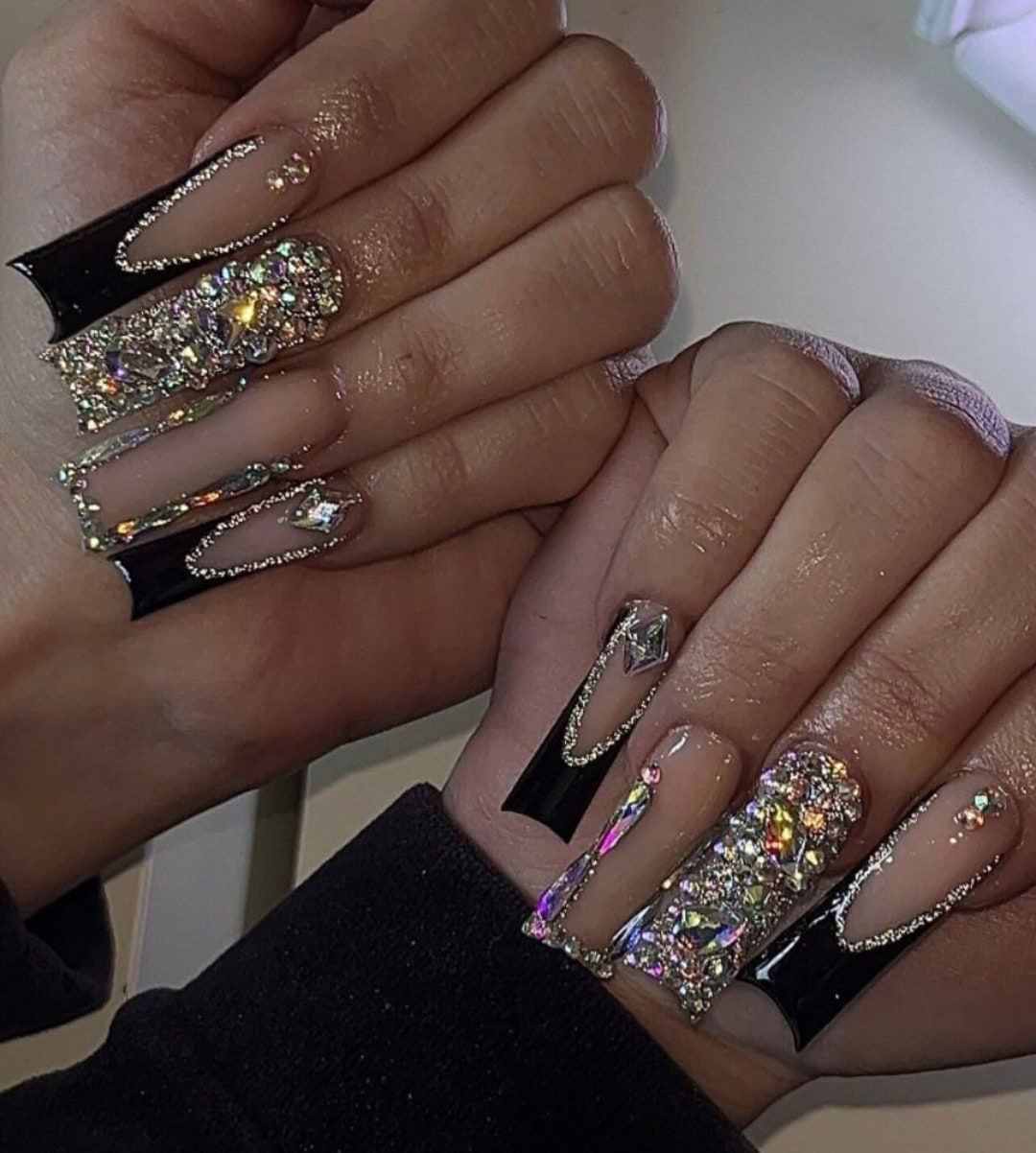 Luxury Custom Nails/ Free Style/ Long Nails/ Party Nails/ Y2k Nails ...