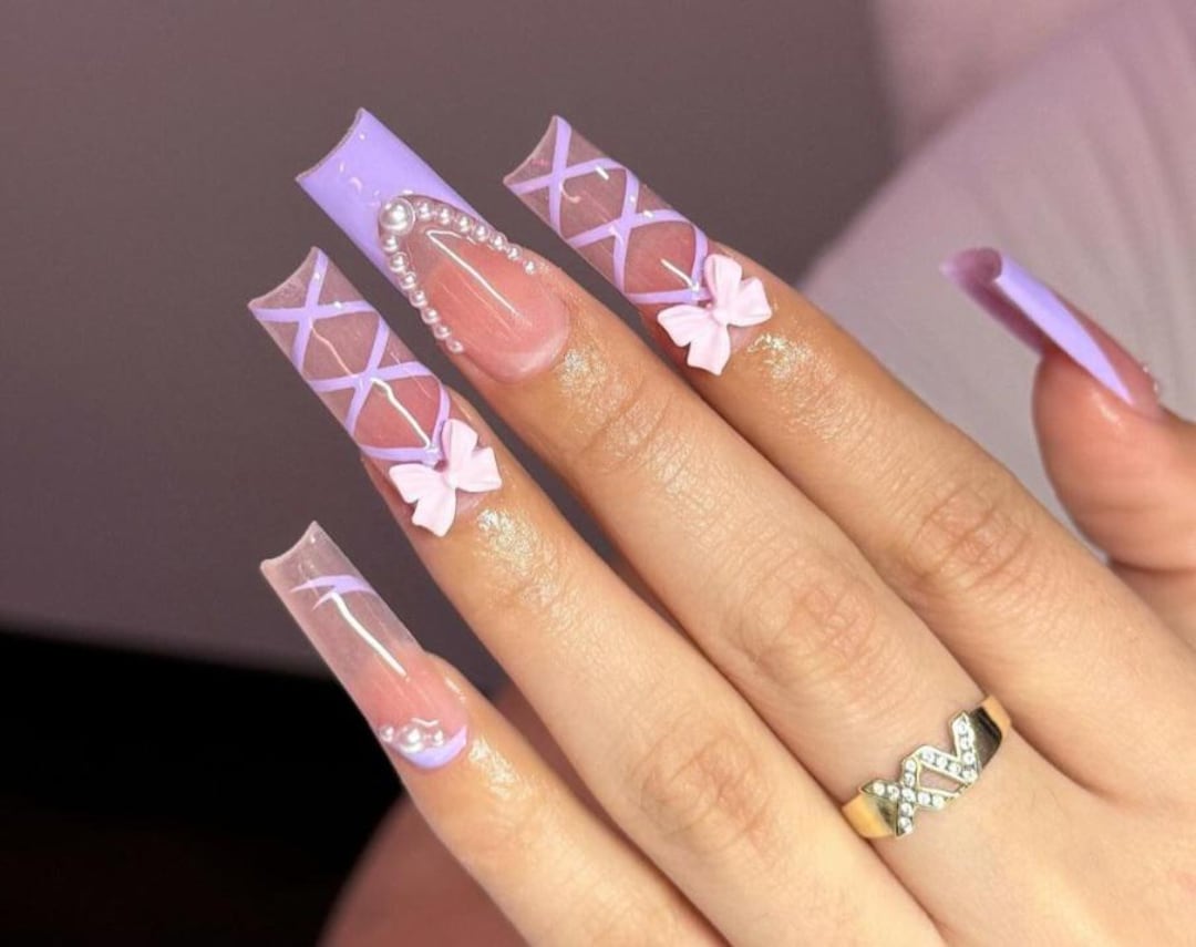 Luxury Custom Nails/ Free Style/long Nails/party Nails/cute Nails ...