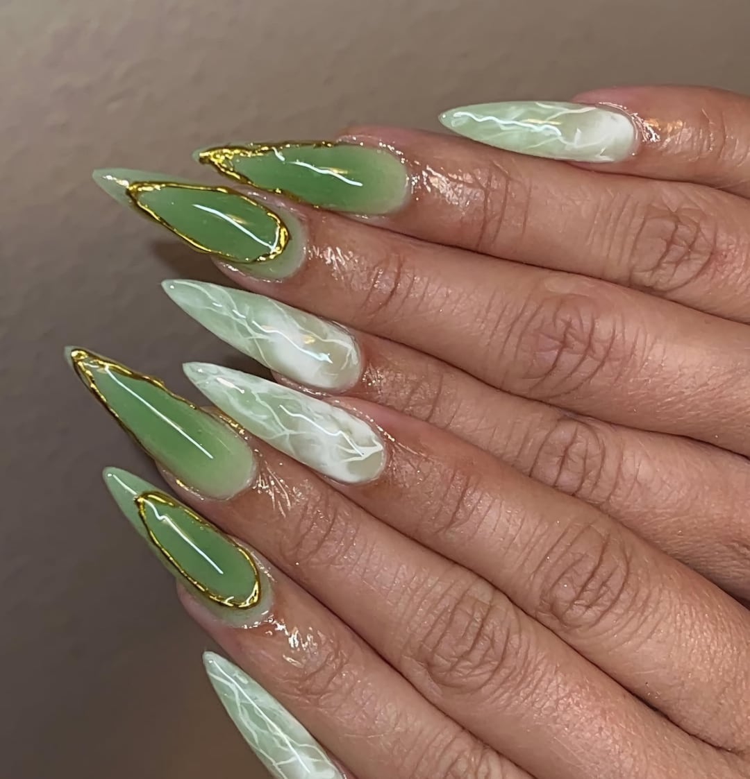 Luxury Custom Nails/ Free Style/ Long Nails/ Party Nails/ 3D Gel Nails ...