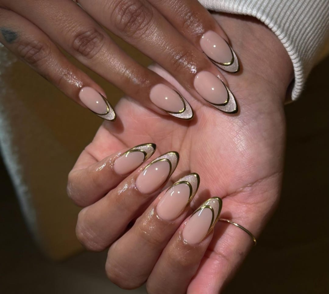 Luxury Custom Nails/ Free Style/ Long Nails/ Party Nails/elegant Nails ...