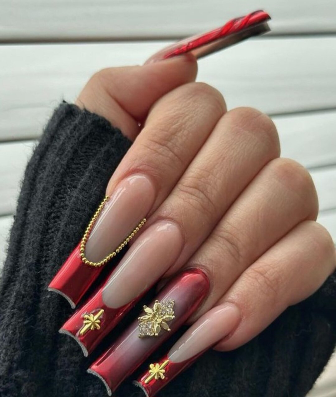 Luxury Custom Nails/ Free Style/ Long Nails/ Party Nails/ Chrome Nails ...