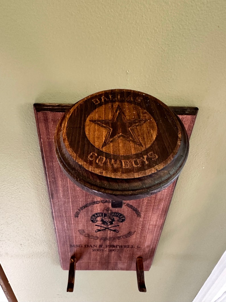 Personalized Display for Stetson. Cavalry Hat and Spurs Plaque. Cowboy ...