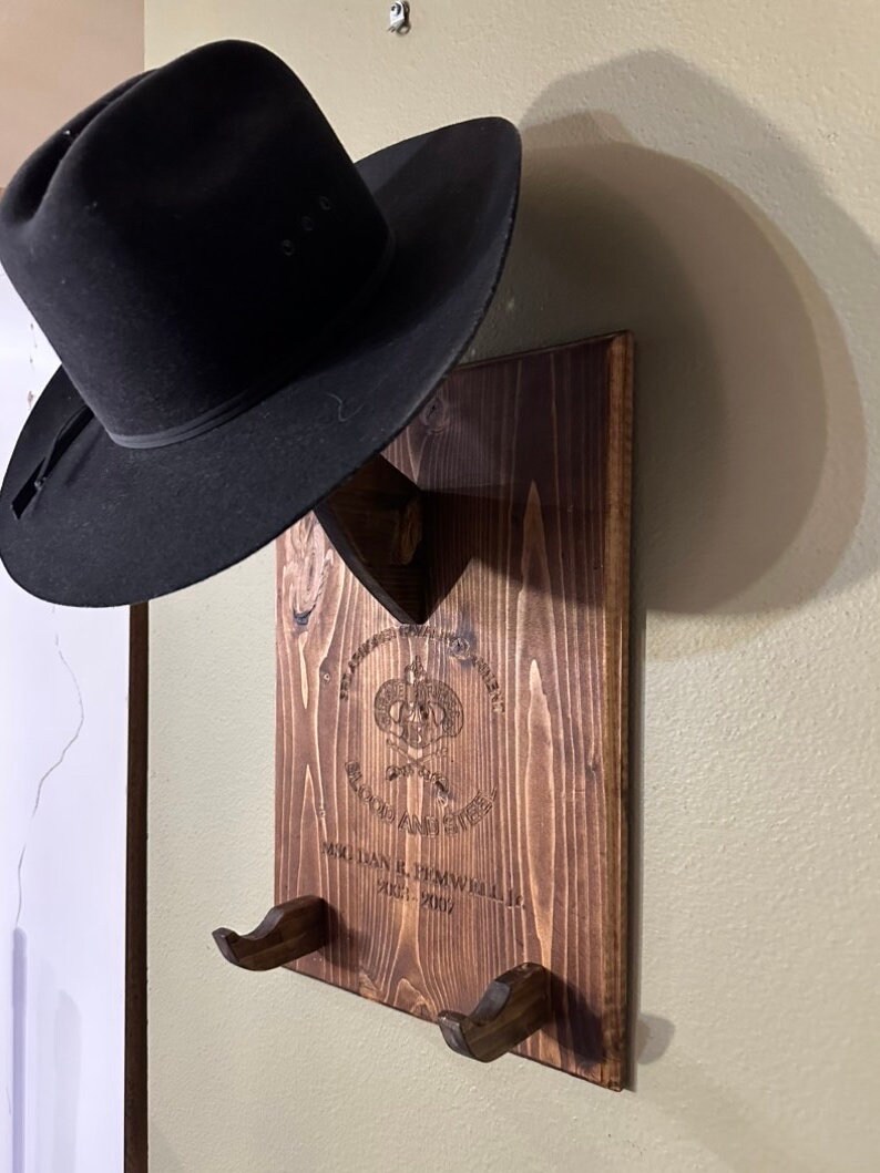 Personalized Display for Stetson. Cavalry Hat and Spurs - Etsy