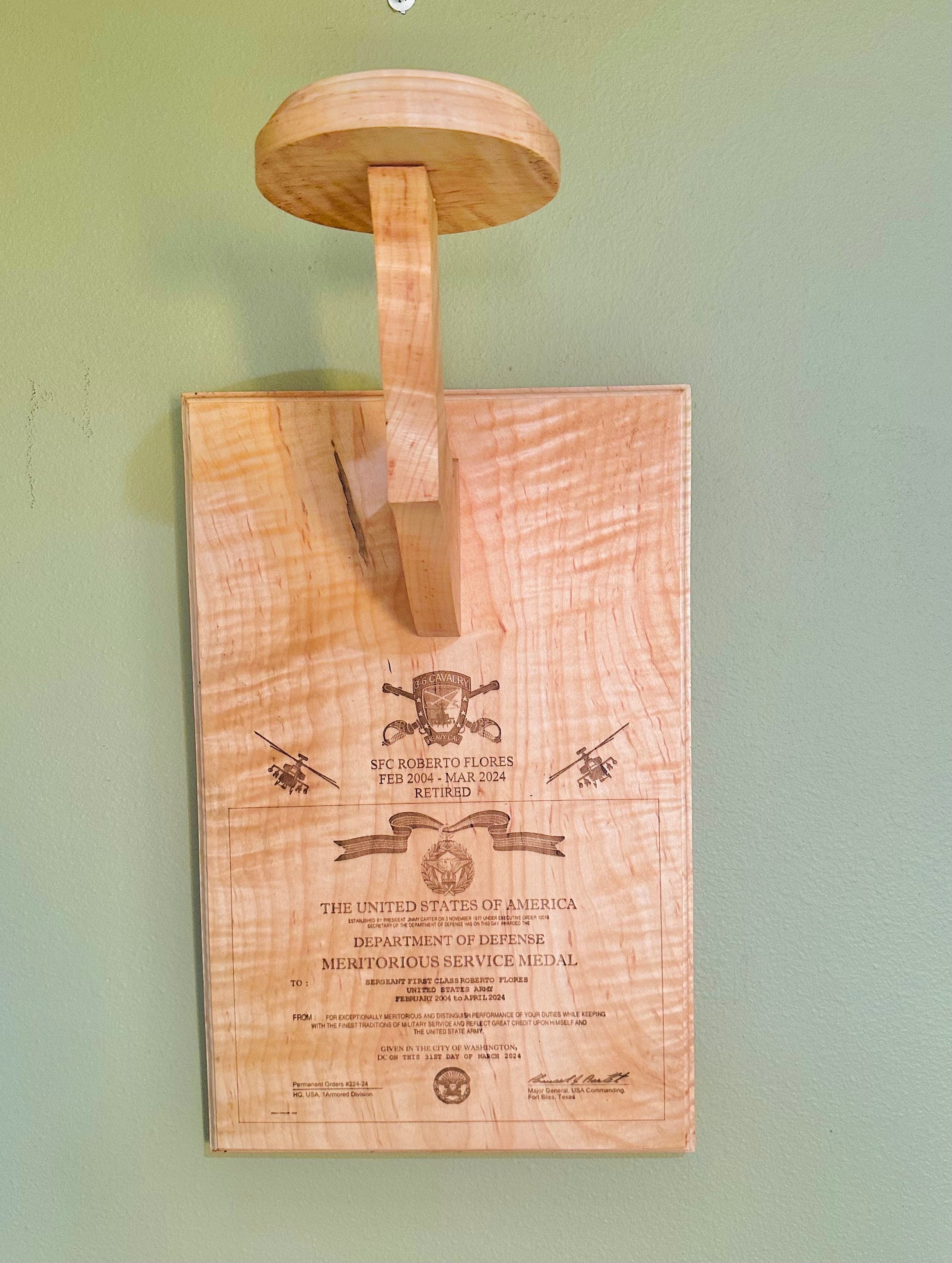 Personalized Cavalry Stetson Hat Display: Military Retirement Award - Etsy