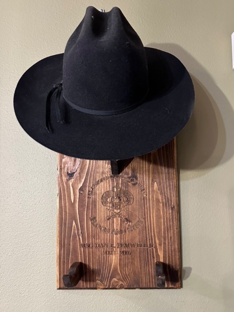 Personalized Display for Stetson. Cavalry Hat and Spurs - Etsy
