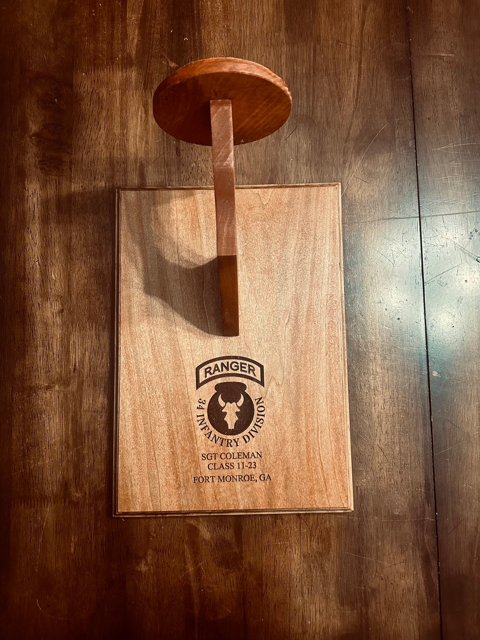 Personalized Display for Stetson. Cavalry Hat and Spurs Plaque. Cowboy ...