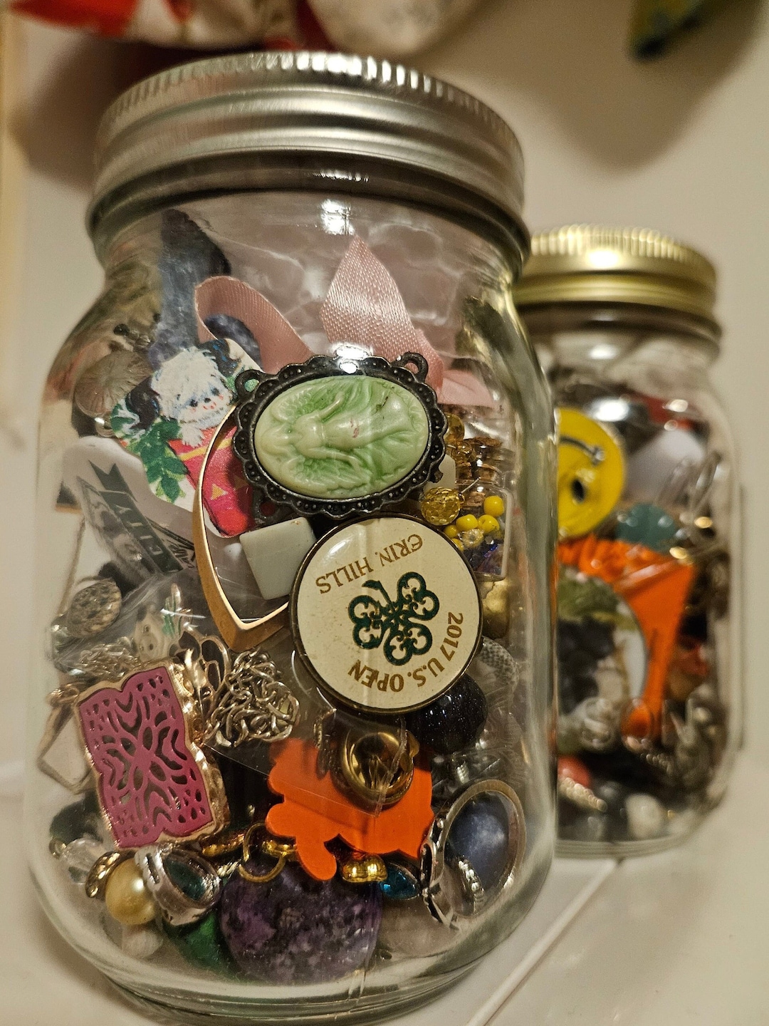 Magpie Mystery Jar | Found Object Crow Collection - Trinkets, Treasures ...