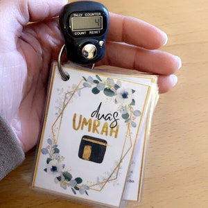 Umrah Cards in Keyring With Tasbeeh Counter Zikr Gift - Etsy
