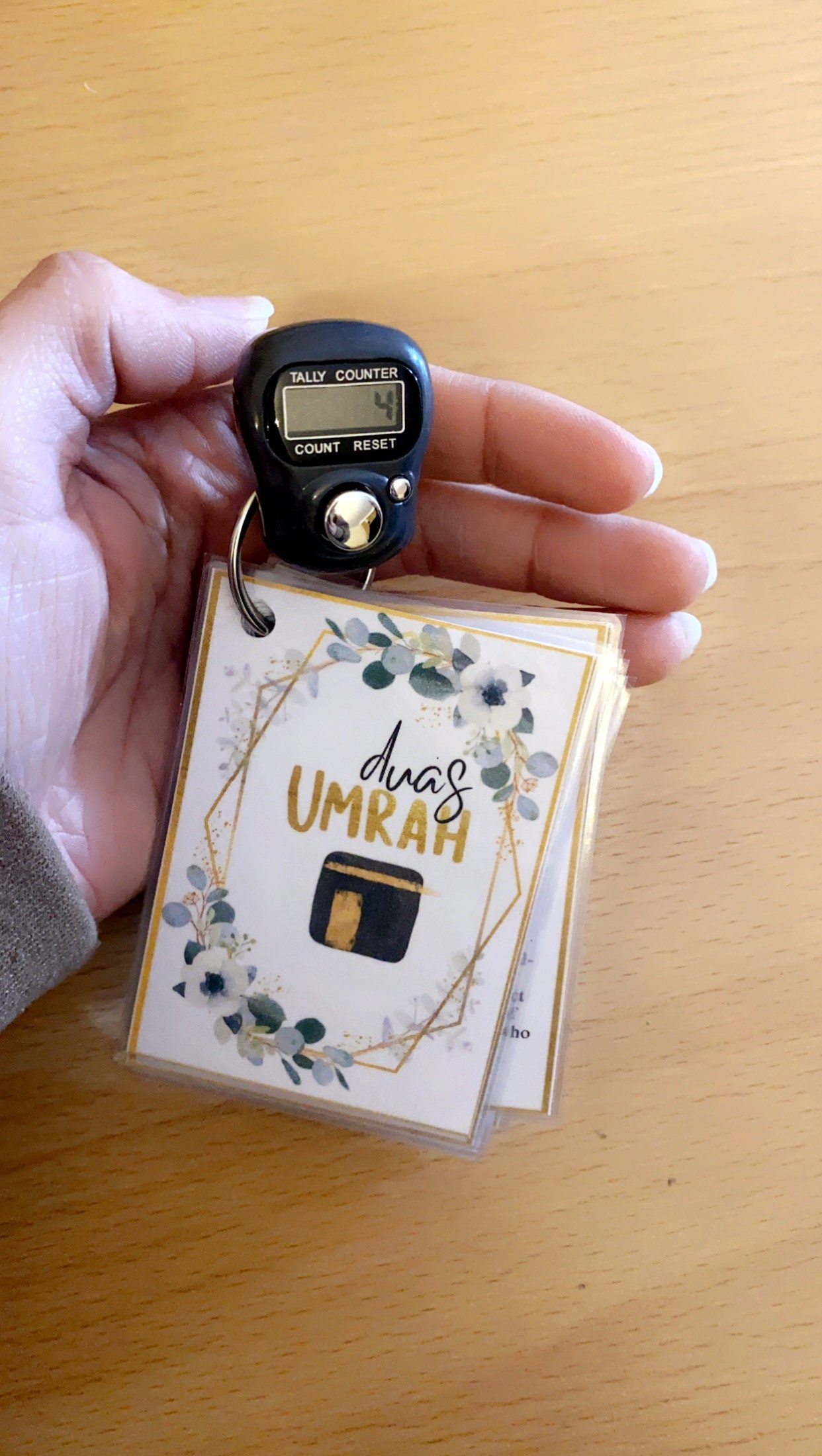 Umrah Cards in Keyring With Tasbeeh Counter Zikr Gift - Etsy