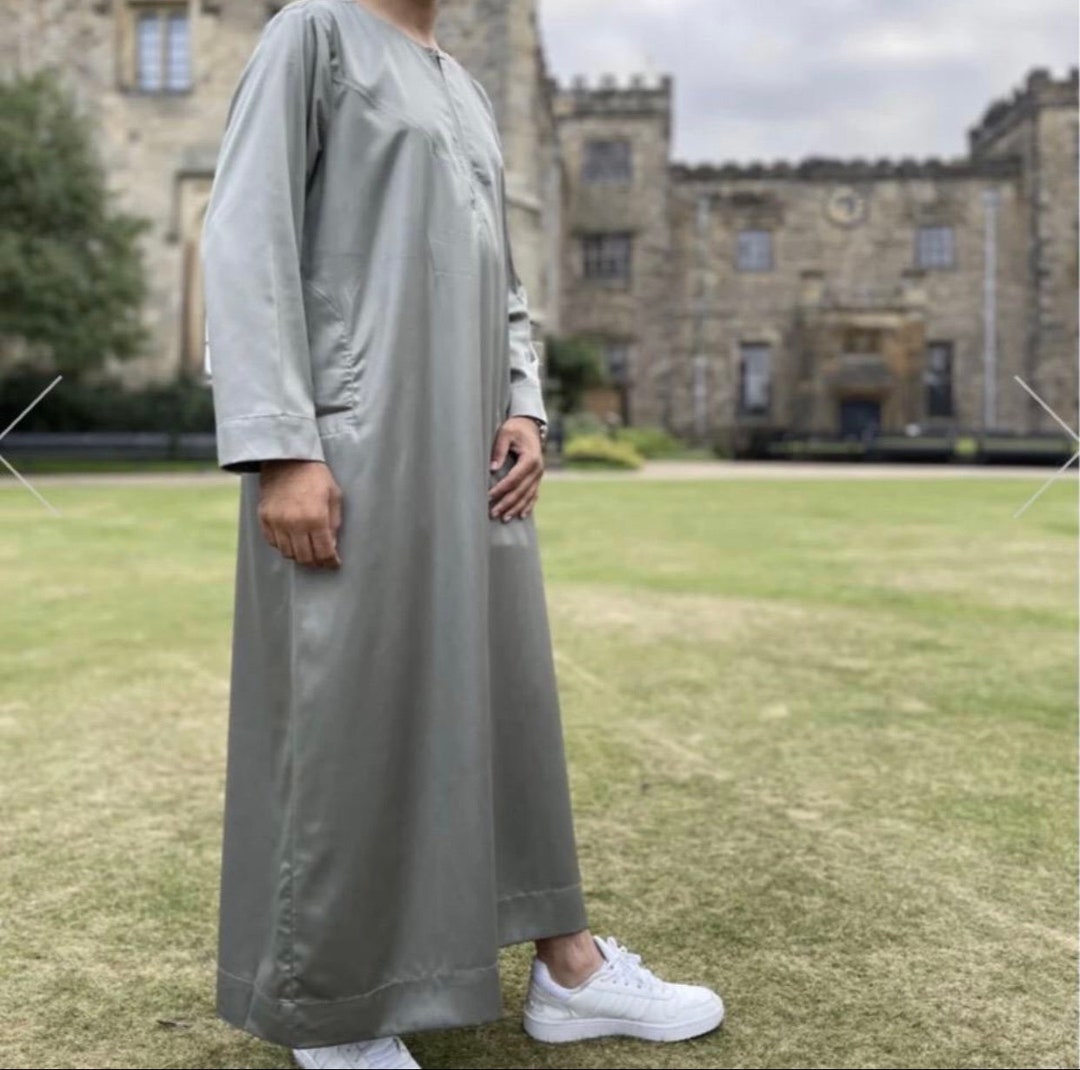 Islamic Traditional Jubba Thobe Men Boys Toddlers Khaki Green - Etsy