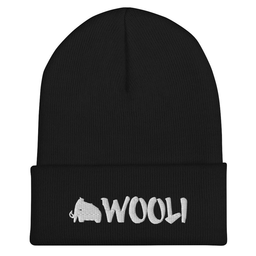 Wooli With Mammoth Logo Embroidered Unisex Cuffed Beanie - Etsy