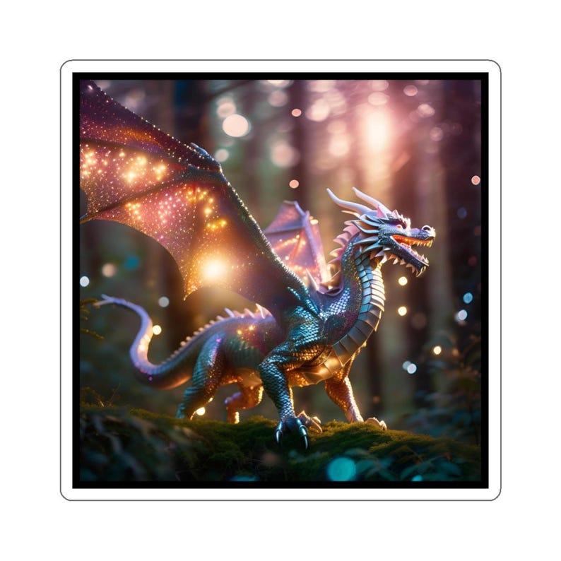 Dragon Kiss-cut Stickers, Fantasy Designs, 4 Sizes, Durable Decals ...