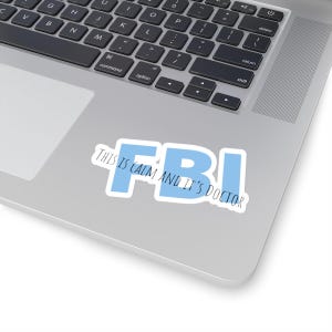 Criminal Minds Spencer Reid FBI Sticker - Laptop, Water Bottle - Etsy