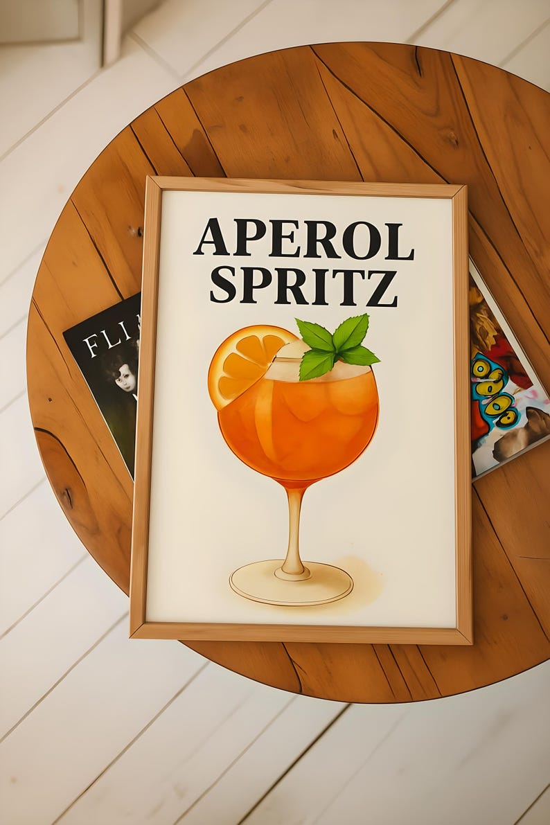 Aperol Spritz Digital Wall Art - Etsy