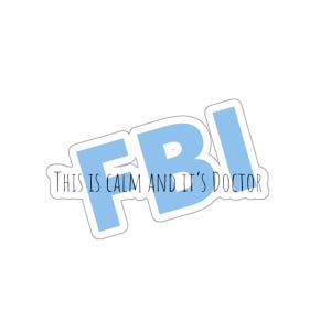 Criminal Minds Spencer Reid FBI Sticker - Laptop, Water Bottle - Etsy