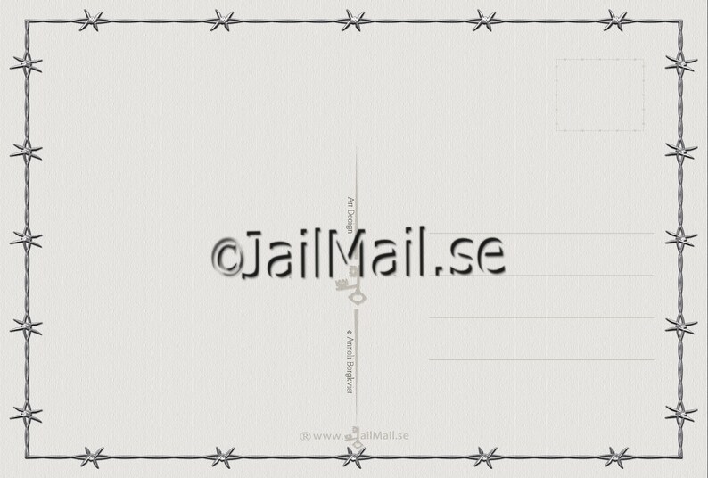 Jail Card Number 3 4 JPG Images, Instant Download, Jail, Prison ...