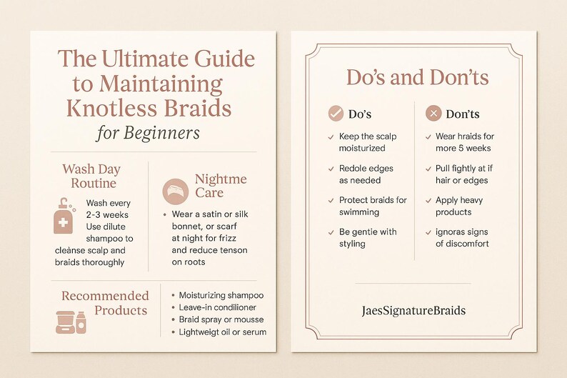 The Ultimate Guide to Maintaining Knotless Braids for Beginners | 6 ...