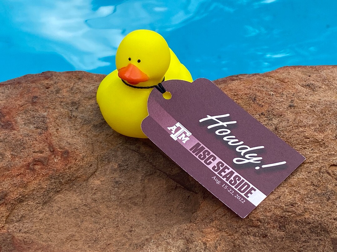 Howdy! Texas A&M Custom Cruising Duck Tags - 25 Count - Etsy