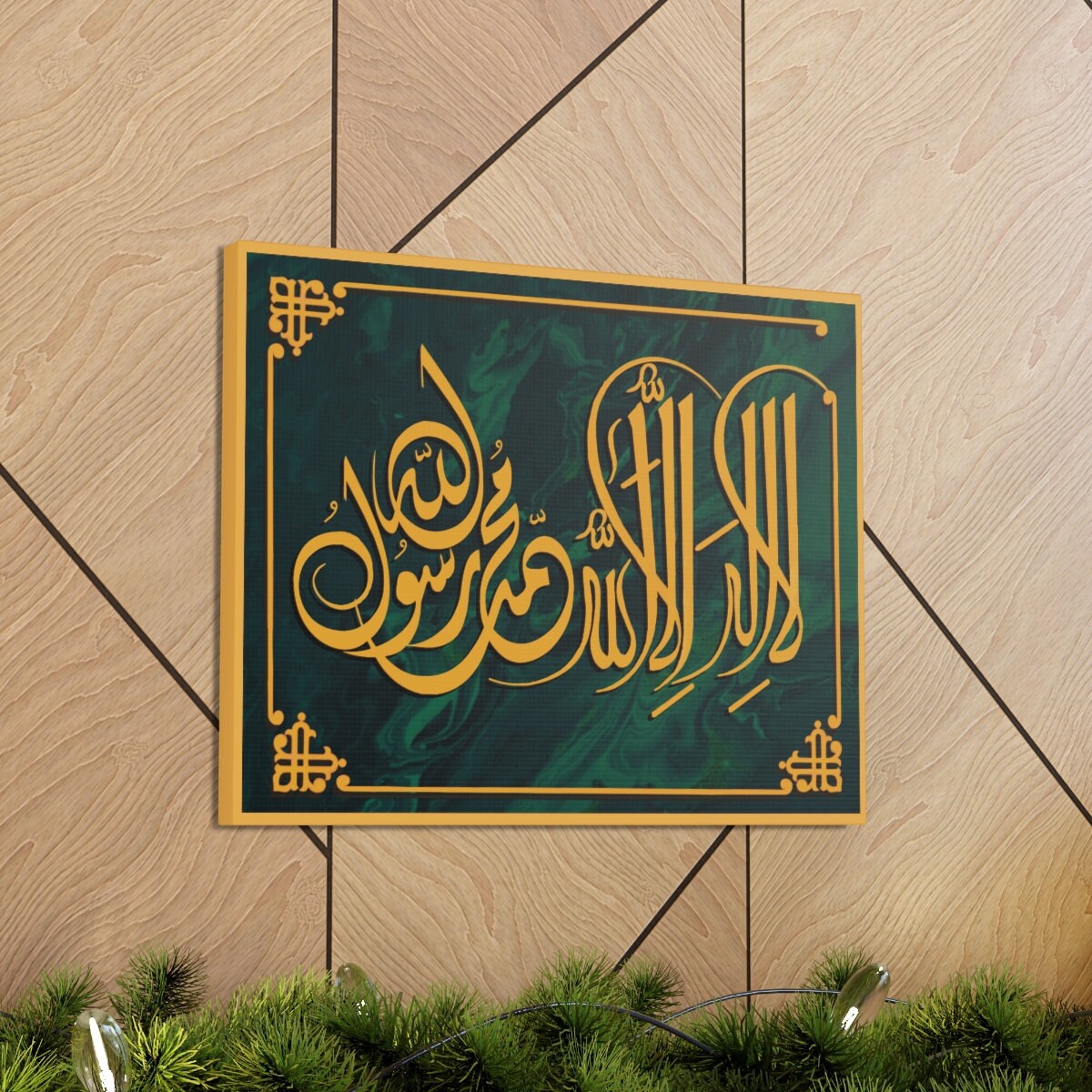 Kalma Shahada La Ilaha Ilallah Arabic Calligraphy, Personalizable Print ...