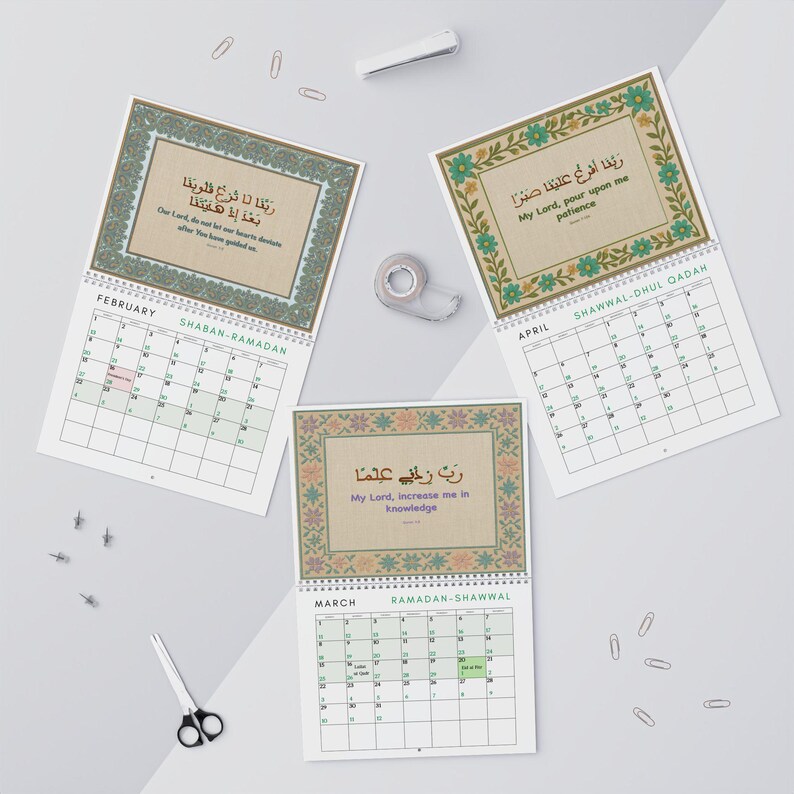 2026 February (ramadan) to 2027 January Islamic Calendar With Gregorian ...