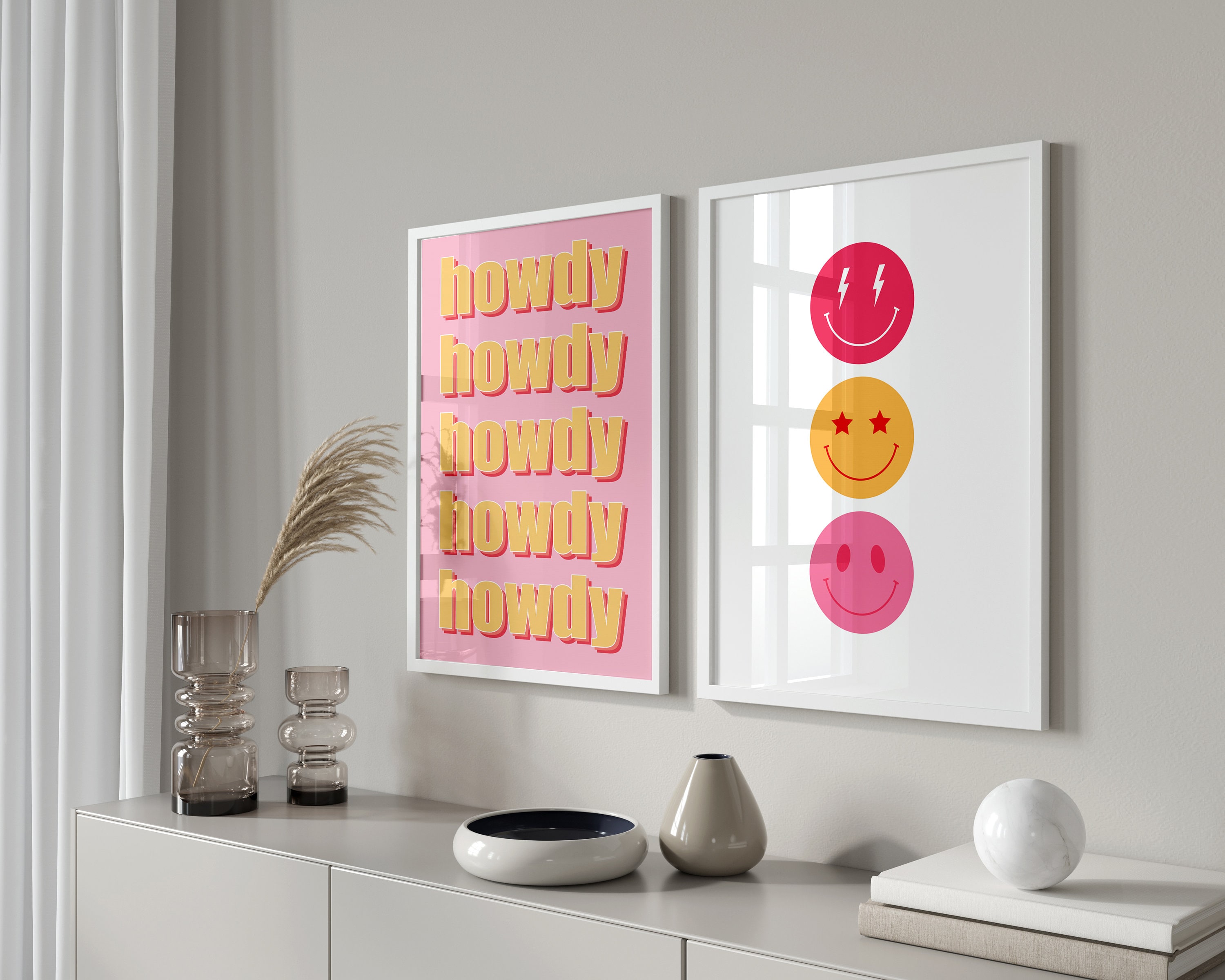 Preppy Wall Decor Set of 9 Preppy Poster Throwback Art - Etsy