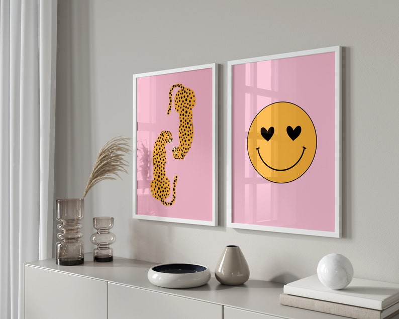 Preppy Wall Decor Set of 9 Preppy Poster Throwback Art - Etsy